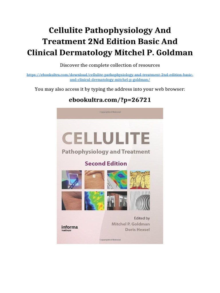 Cellulite Pathophysiology and Treatment 2nd Edition Basic and Clinical ...