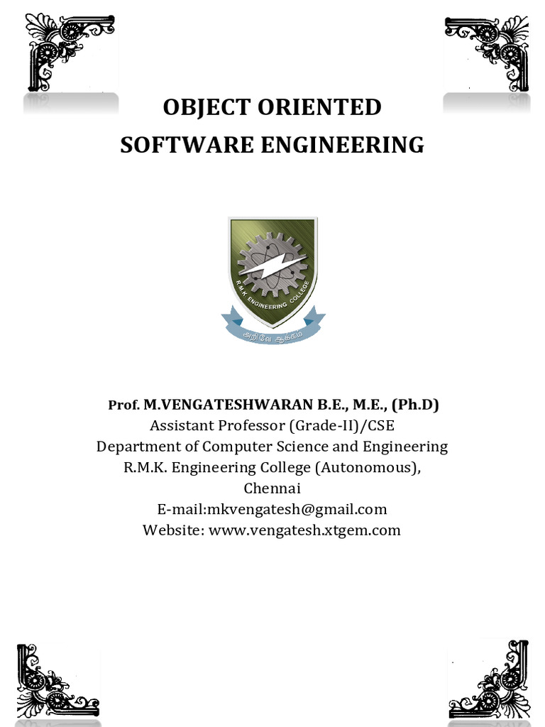 OOSE Unit 1 & 2 Notes | PDF | Use Case | Unified Modeling Language