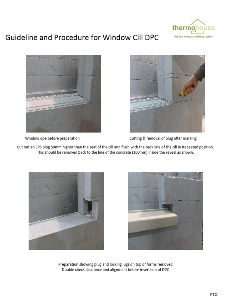 Window Cill DPC Installation | PDF