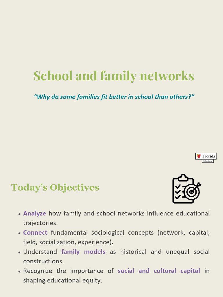 Sesión 10. School and family networks.pptx (1) | PDF | Social Capital ...