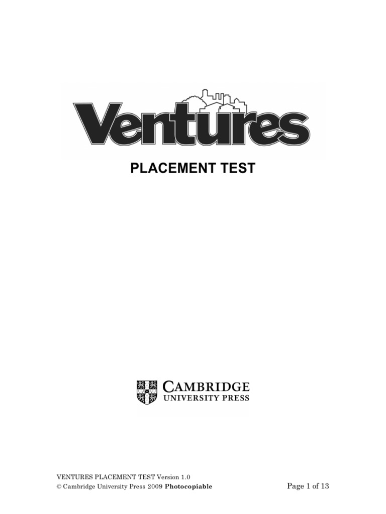 Placement Test Interchange | PDF
