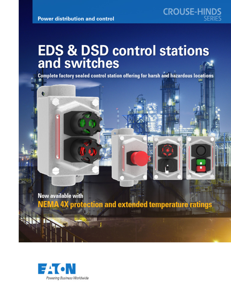 Crouse Hinds Eds Edsx Control Stations Brochure | PDF | Switch ...