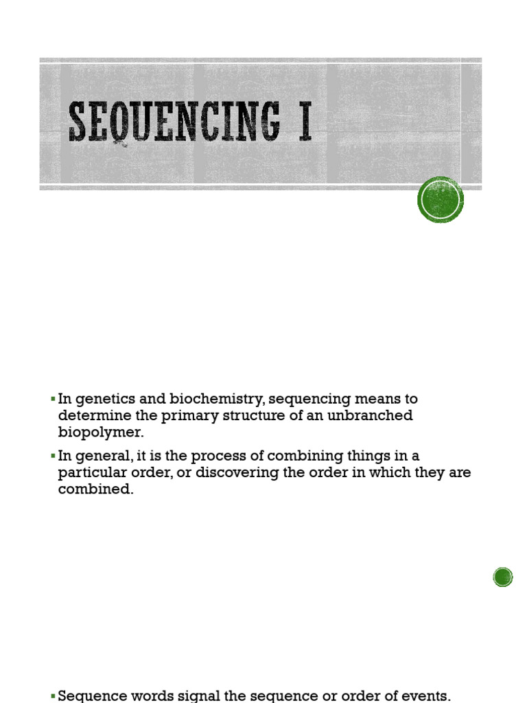 Sequencing 1 | PDF | Dna Sequencing | Dna