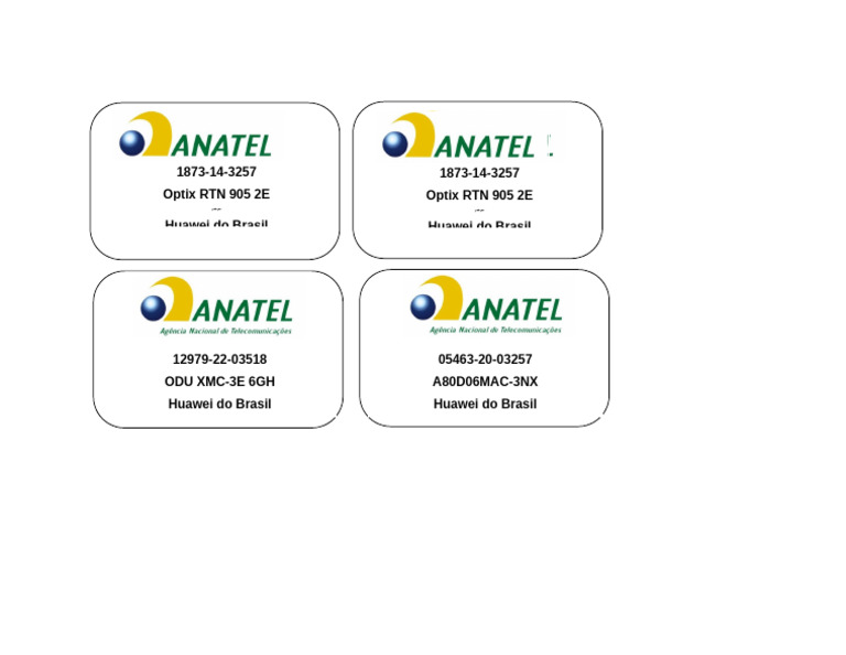 Protótipo Do Selo Anatel Antena (2) | PDF