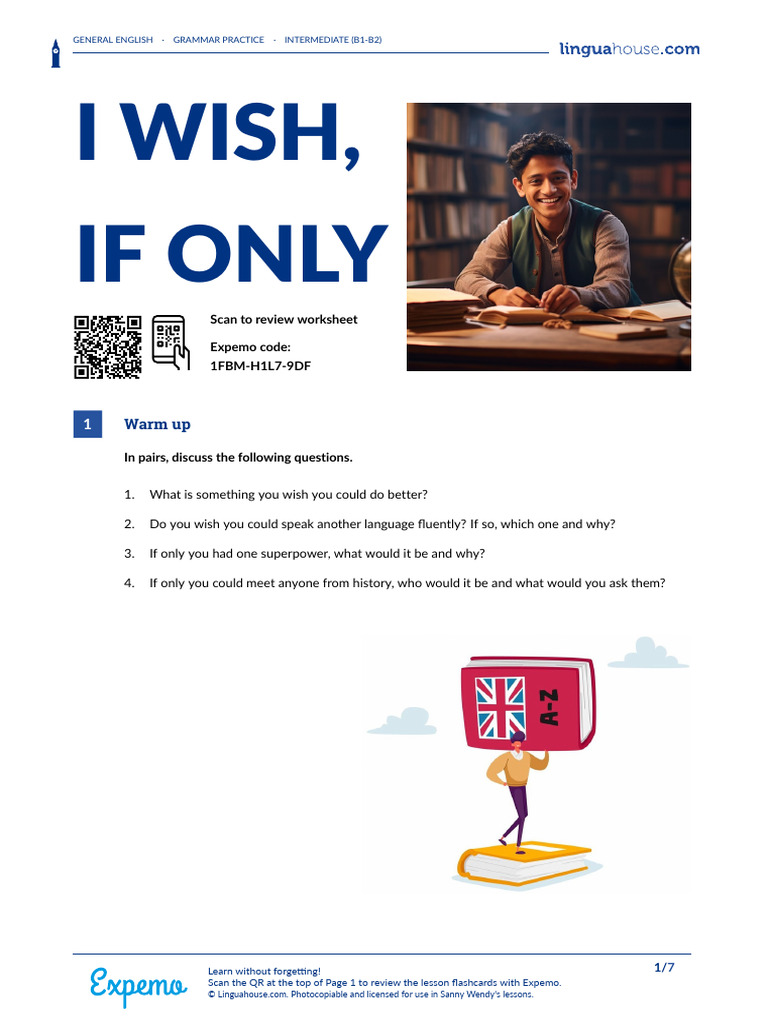 i Wish if Only British English Teacher B1 B2 (3) | PDF