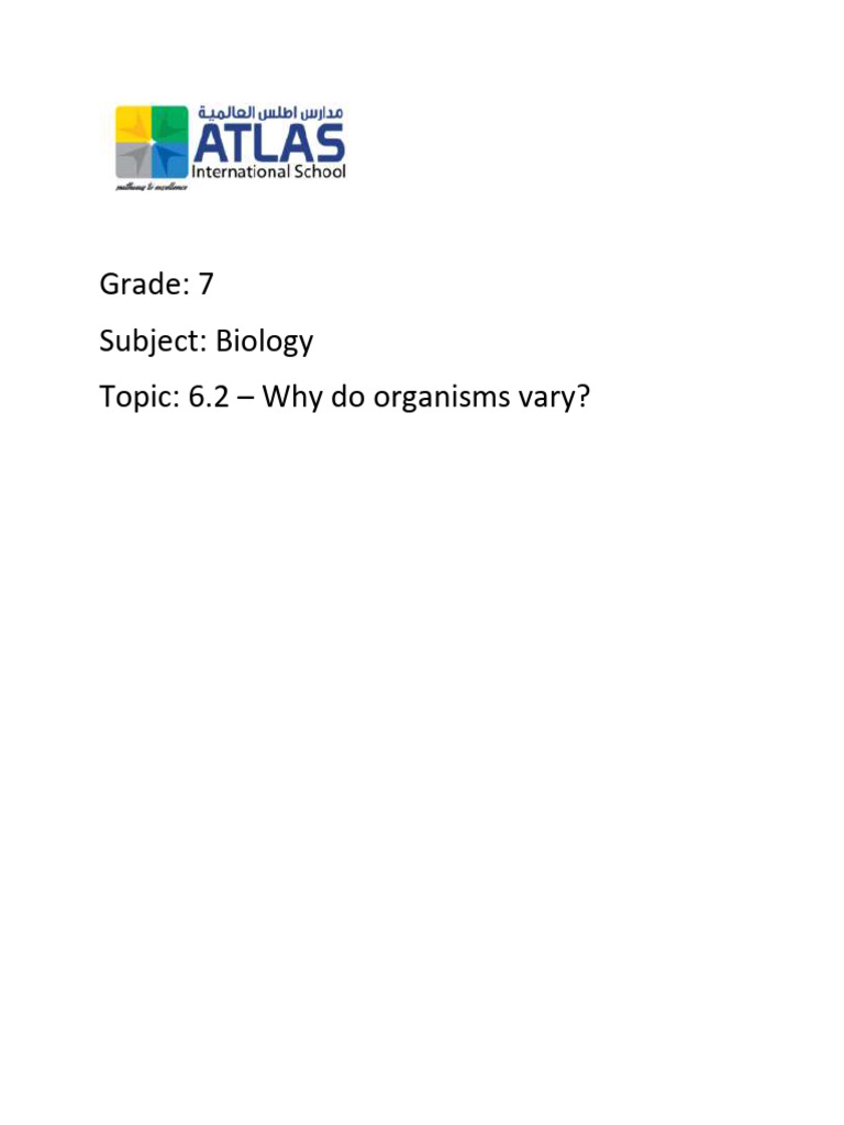 G7 6.2 Why do organisms vary | PDF | Plant Breeding | Selective Breeding