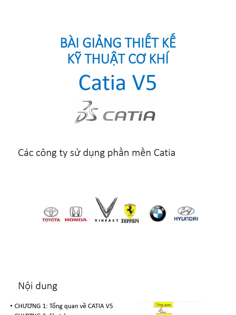 BG Thiết Kế Kỹ Thuật Cơ Khí_Catia V5 | PDF