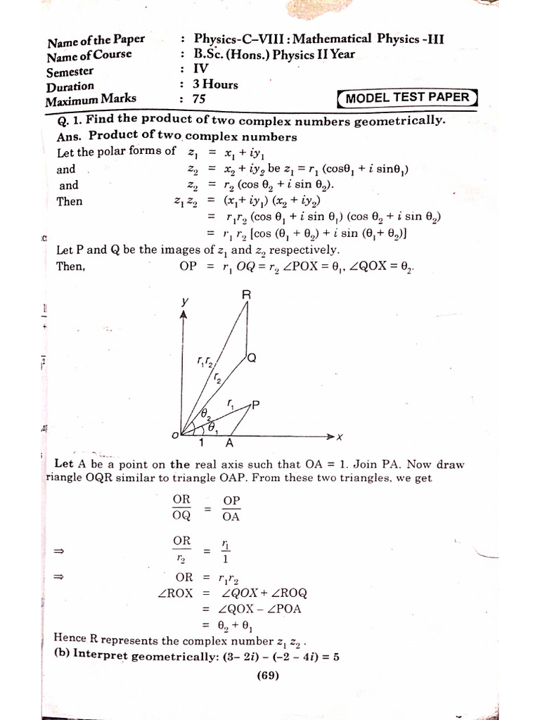 MP 3 PYQ Series With Solutions -1 | PDF