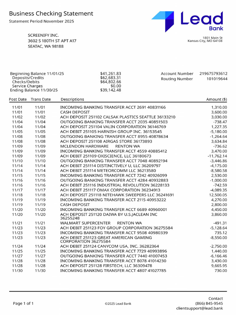 Account Statement | PDF