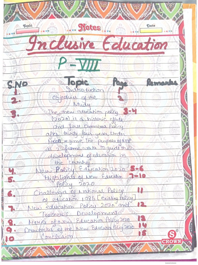 Assignment of Inclusive Edu | PDF