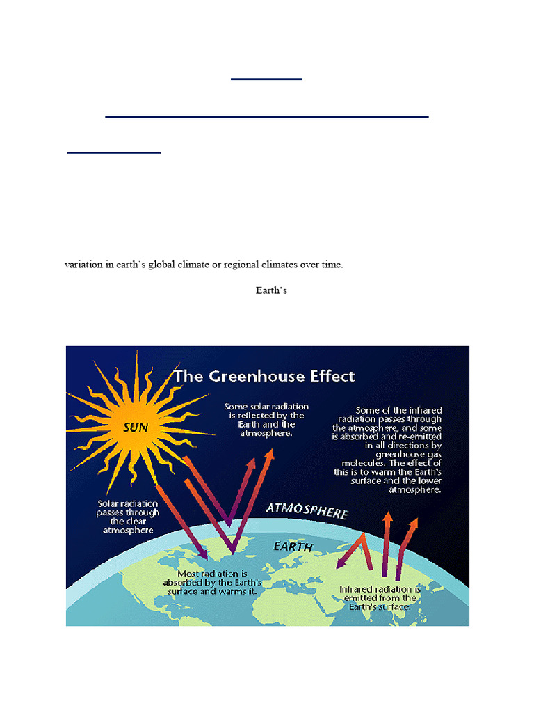 Green House Effect and Global Warming | PDF | Greenhouse Effect ...