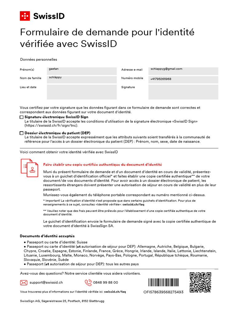 Formulaire de Demande | PDF | Passeport