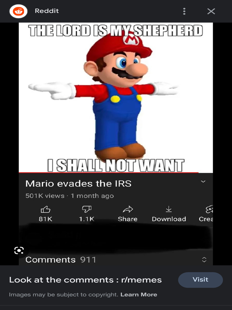 The Lord Is My Shepherd Mario Meme - Google Search | PDF