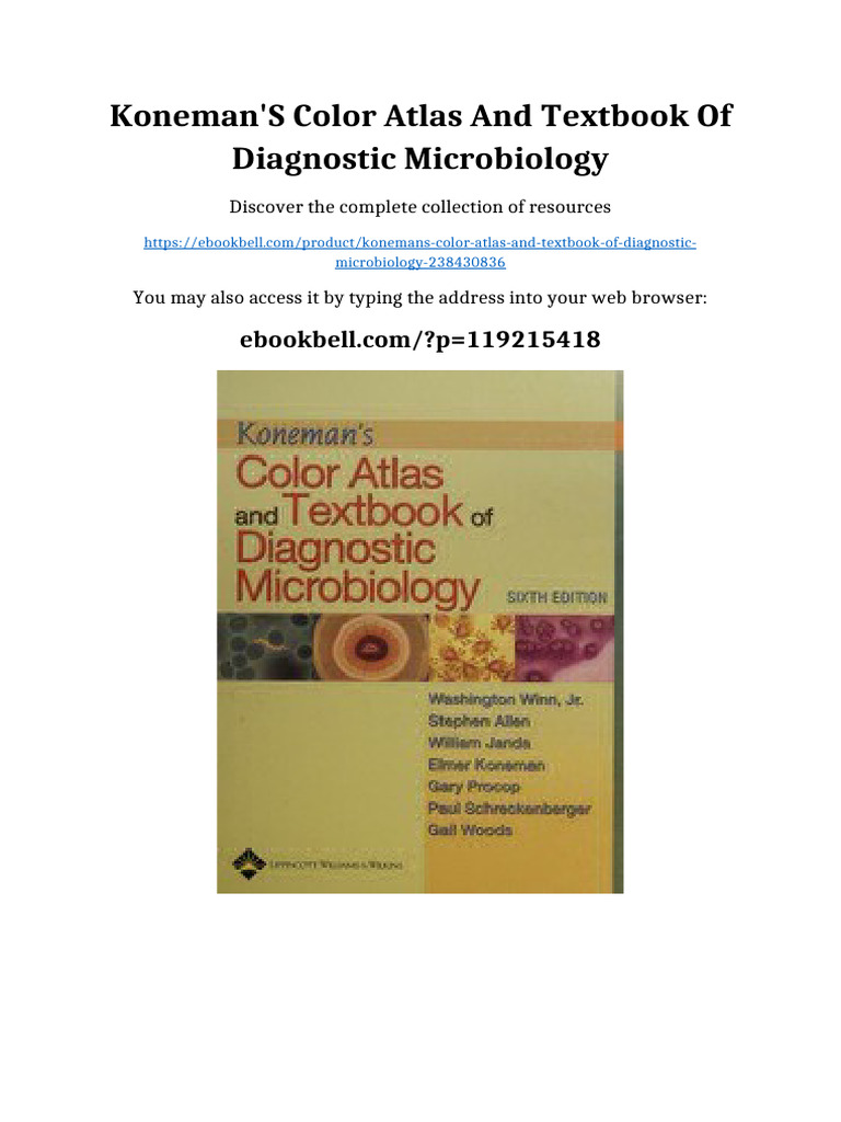 Koneman's Color Atlas and Textbook of Diagnostic Microbiology Newest ...