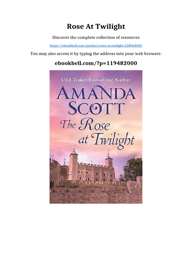 Rose at Twilight PDF Version | PDF | Rudder | Intellectual Property