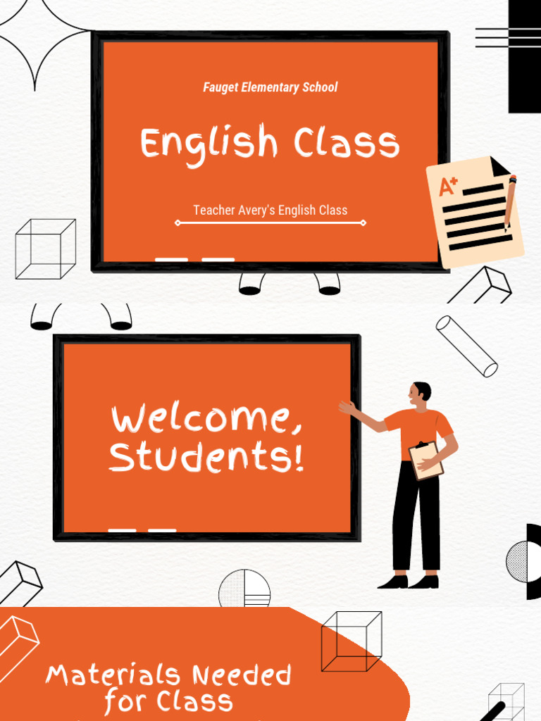 English Class Education Presentation | PDF | Learning | Human Communication