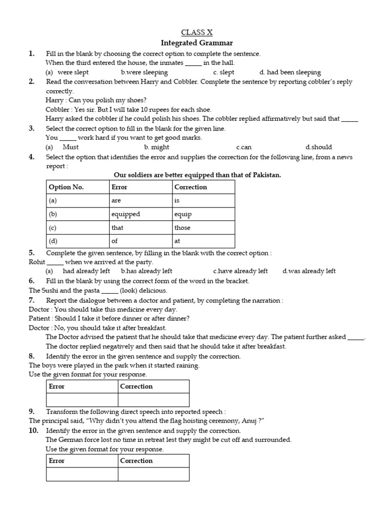 Integrated Grammar 2 | PDF