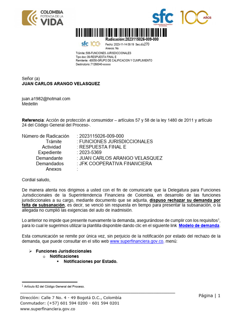 506_94 Plantilla de Rechazo-39 (1) | PDF