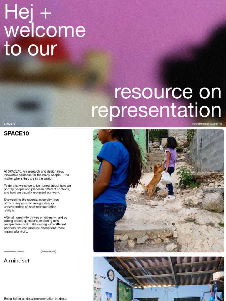 071 - SPACE10 Representation Guidelines | PDF | Intersectionality | Image