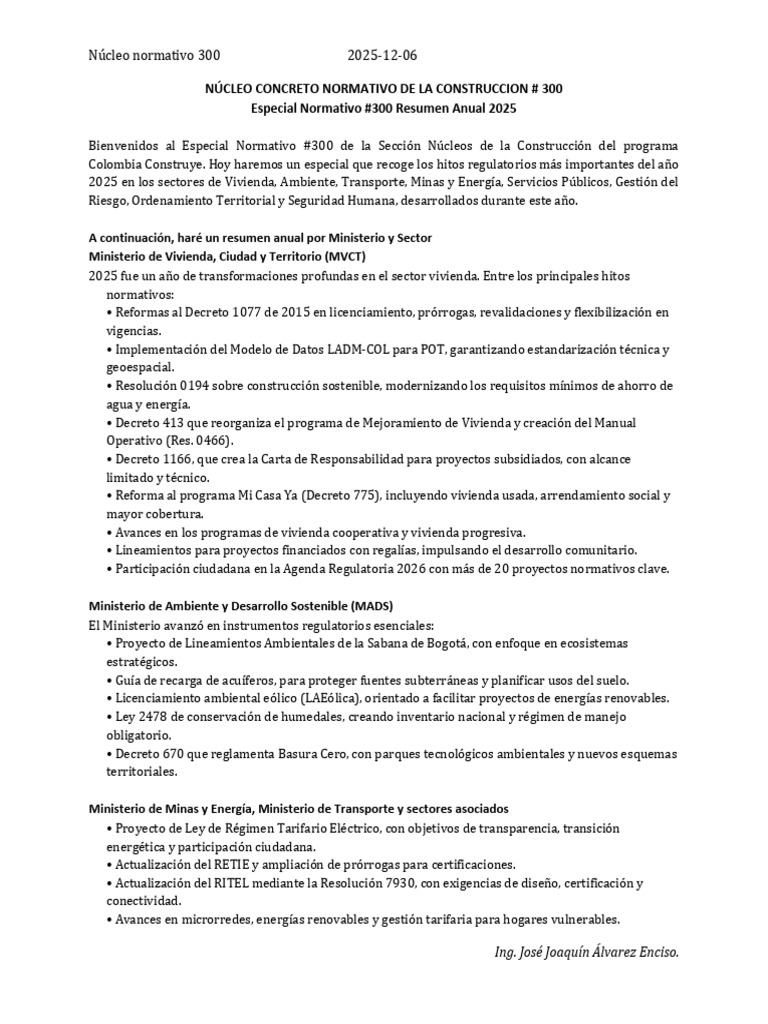 2025-12-06 Nucleo Concreto Normativo Especial - 300 - ColombiaConstruye ...