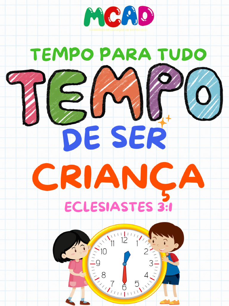 Lições Tempo para Tudo - Tempo de Ser Criança | PDF | Daniel ...