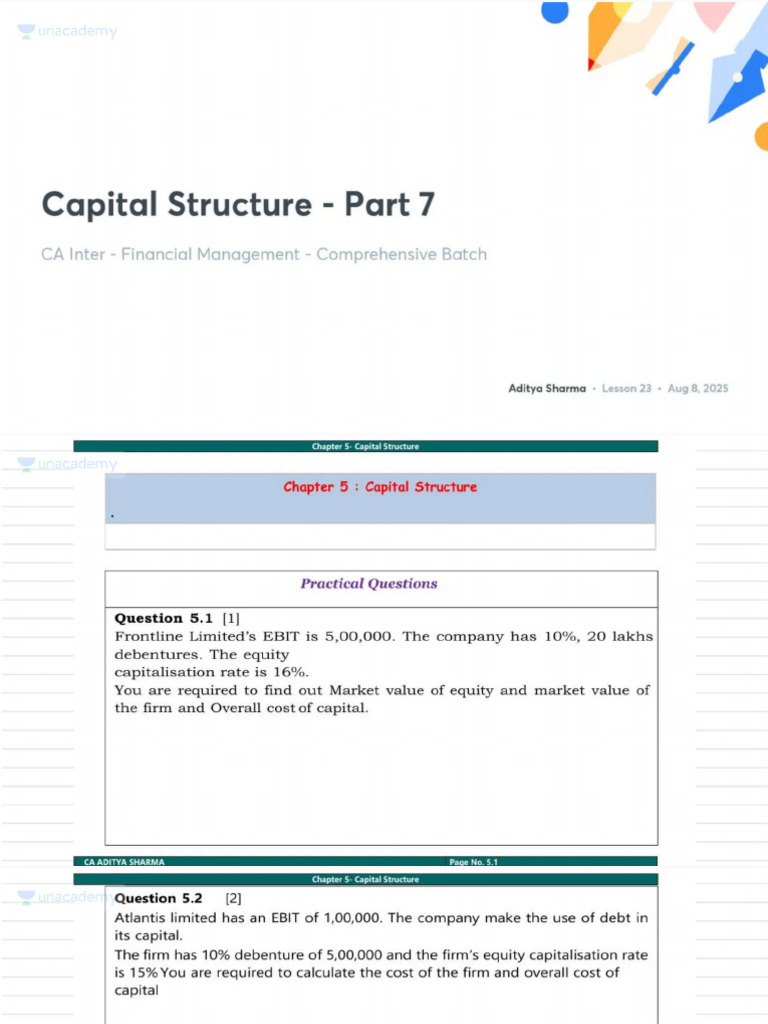 Capital Structure Part 7 No Anno | PDF