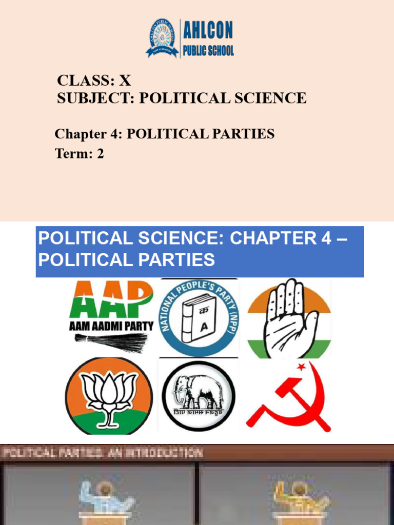 Ppt Civics Class 10th Political Parties | PDF | Political Parties ...
