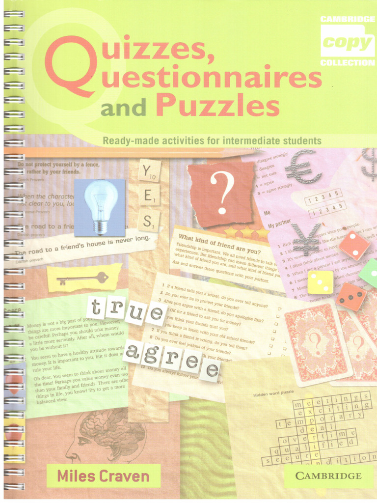 Miles Craven Quizzes, Questionnaires and Puzzles | PDF