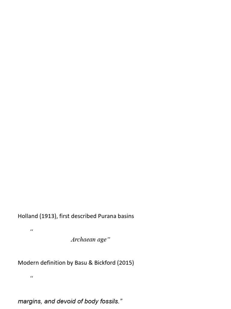 Purana Basin and Their Character | PDF | Geology | Petrology