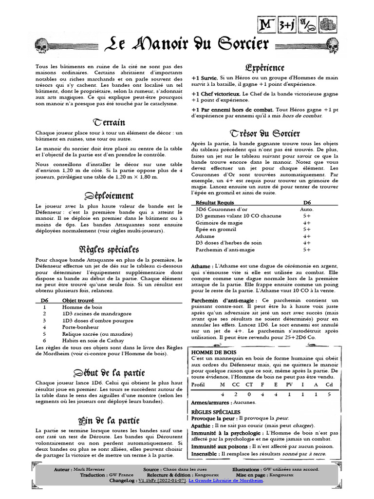 Manoir Du Sorcier (Le) (GLM) | PDF