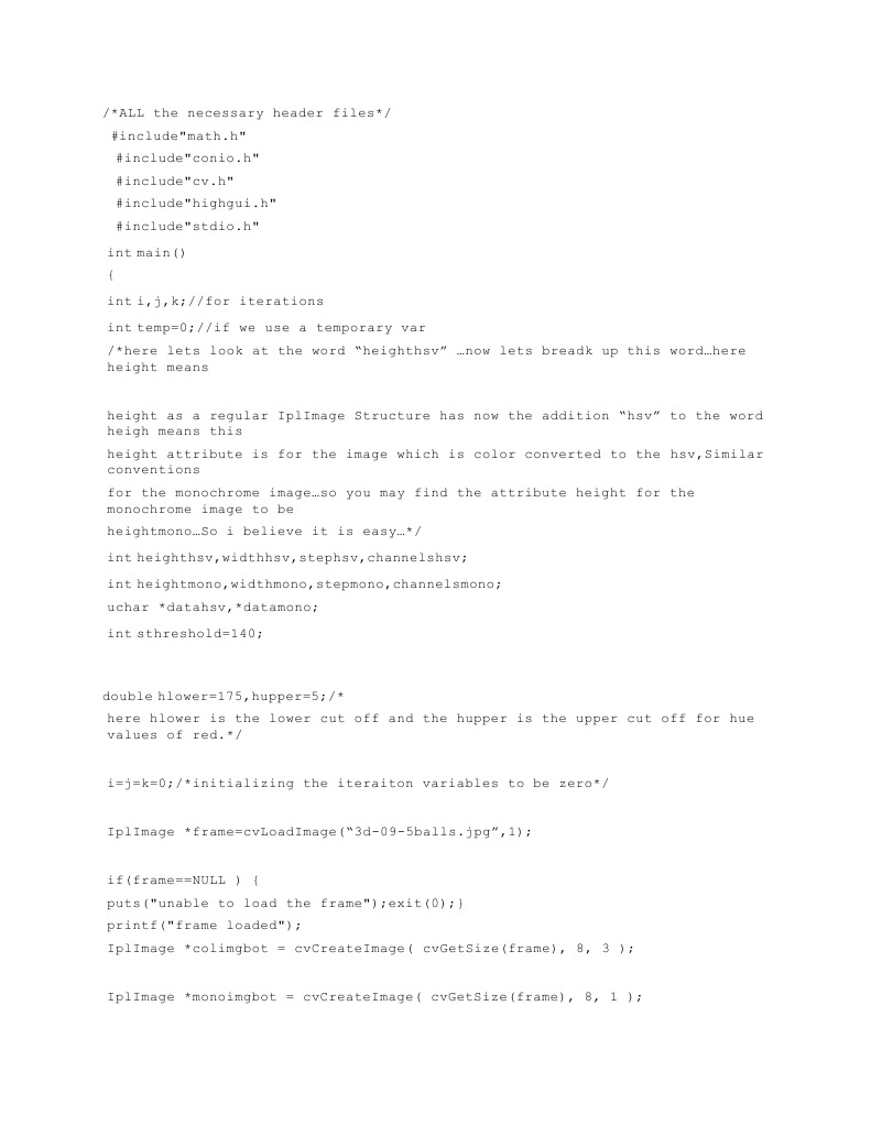 Blob Detection Using Opencv Pdf Software Engineering Computer Programming