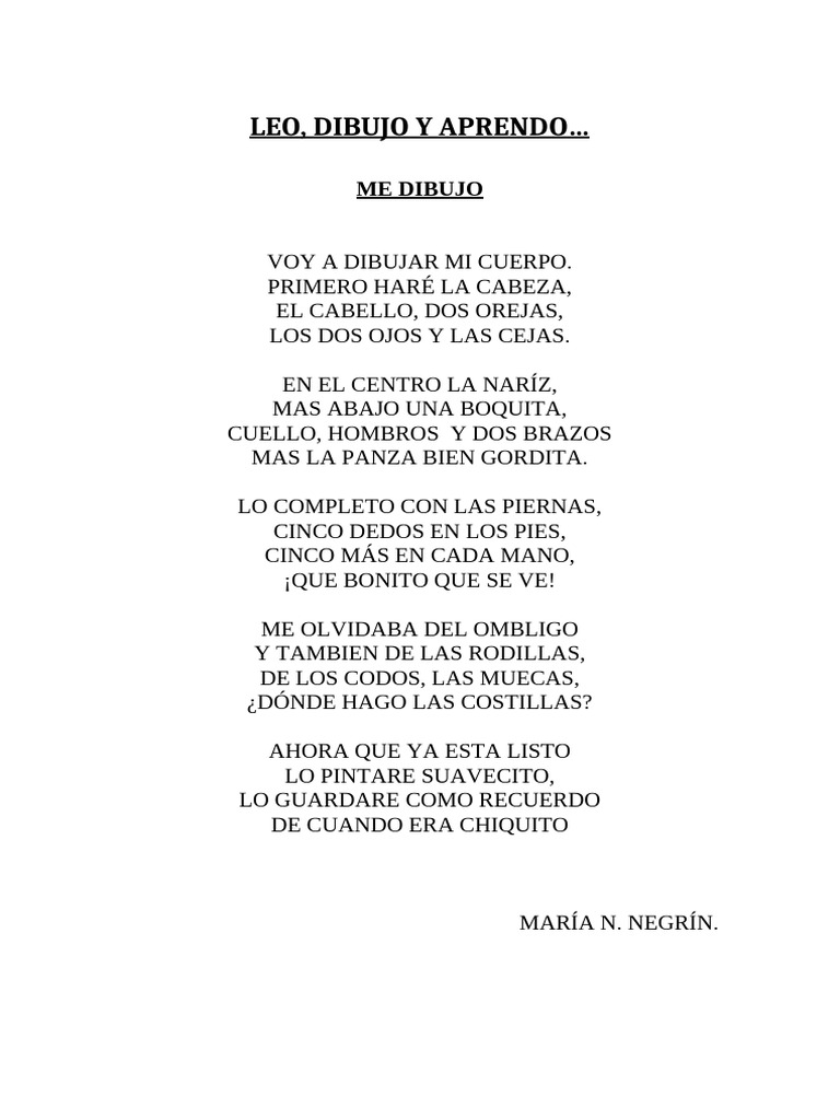 Poesia Me Dibujo | PDF