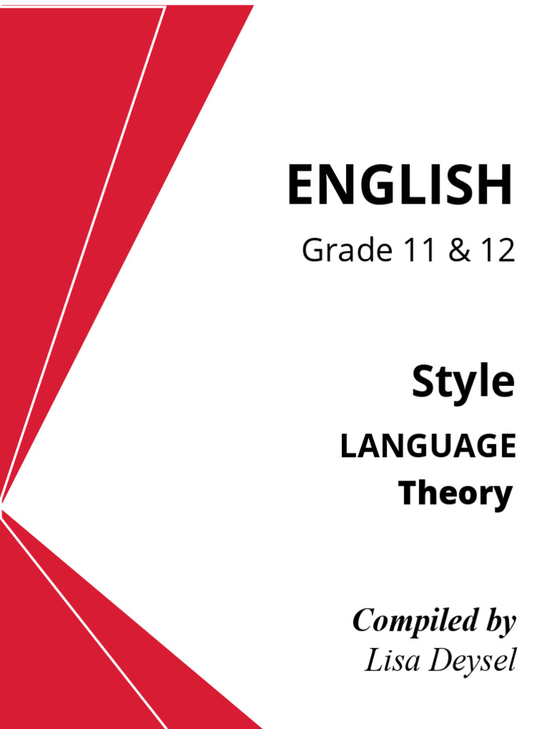 Gr12 Language Style Theory | PDF | Narrative | Communication