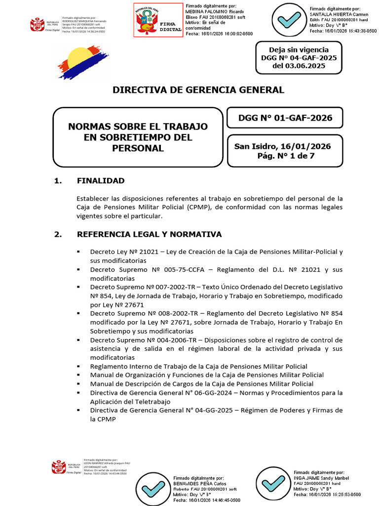 DGG 01 Gaf 2026 | PDF | Derecho laboral | Gestión de recursos humanos