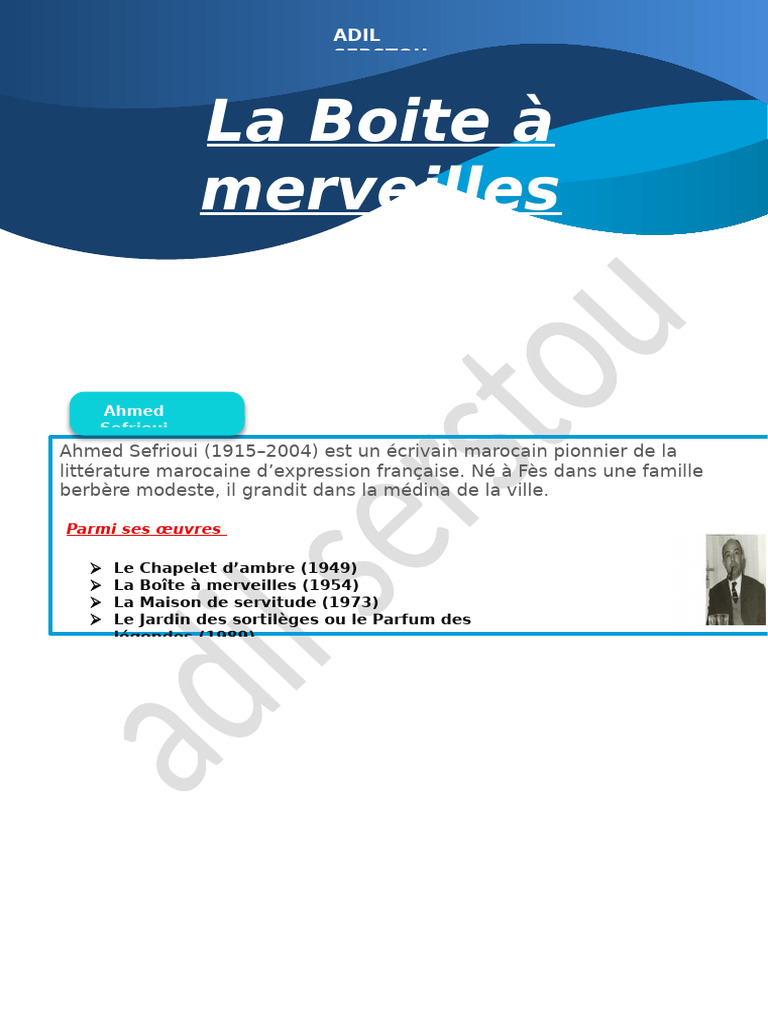 La Boite À Merveilles | PDF