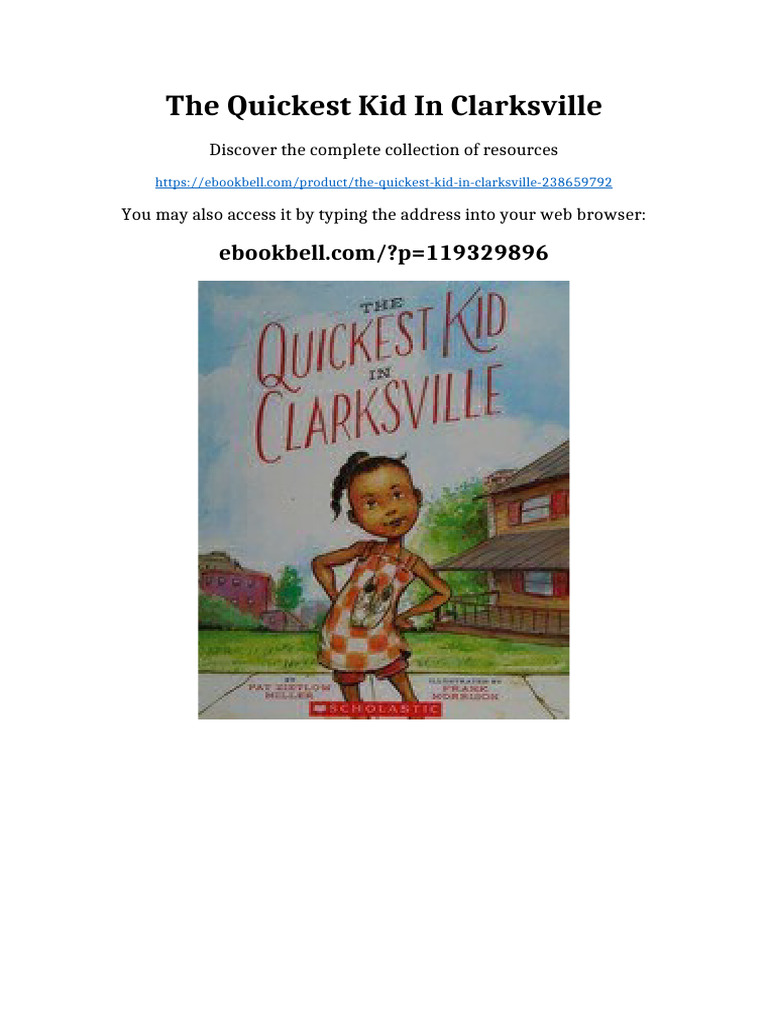 The quickest kid in Clarksville Ready to Read | PDF | Southeast Asia ...