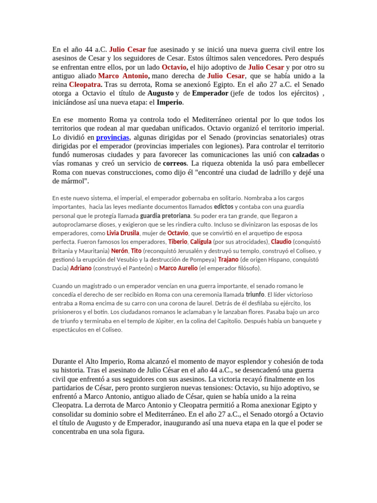 Jaij Imperio | PDF | Augusto | imperio Romano