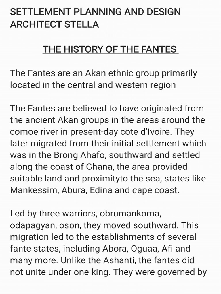 Notes_History of Fantes | PDF