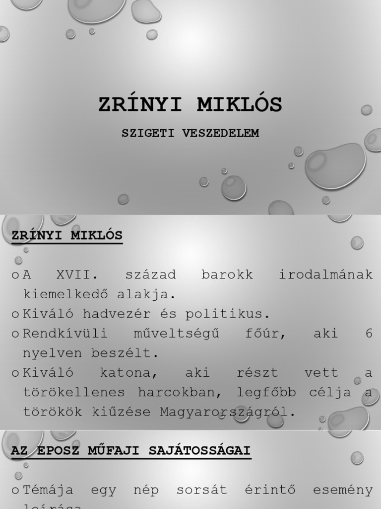 Szigeti veszedelem | PDF