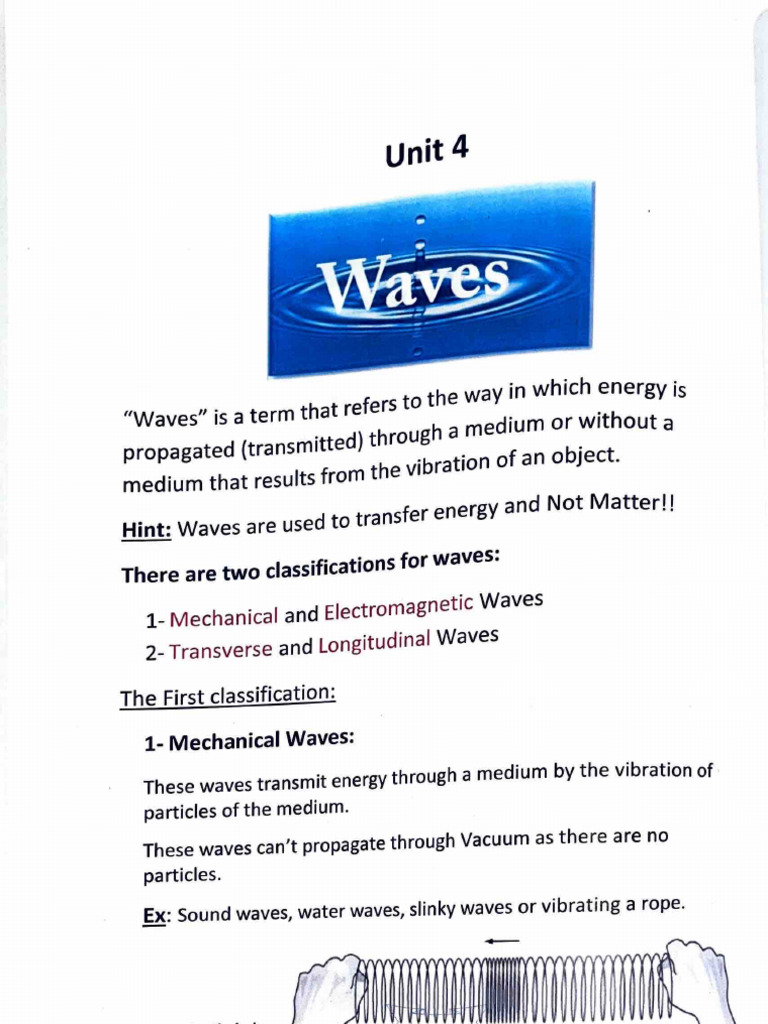 Waves Notes | PDF