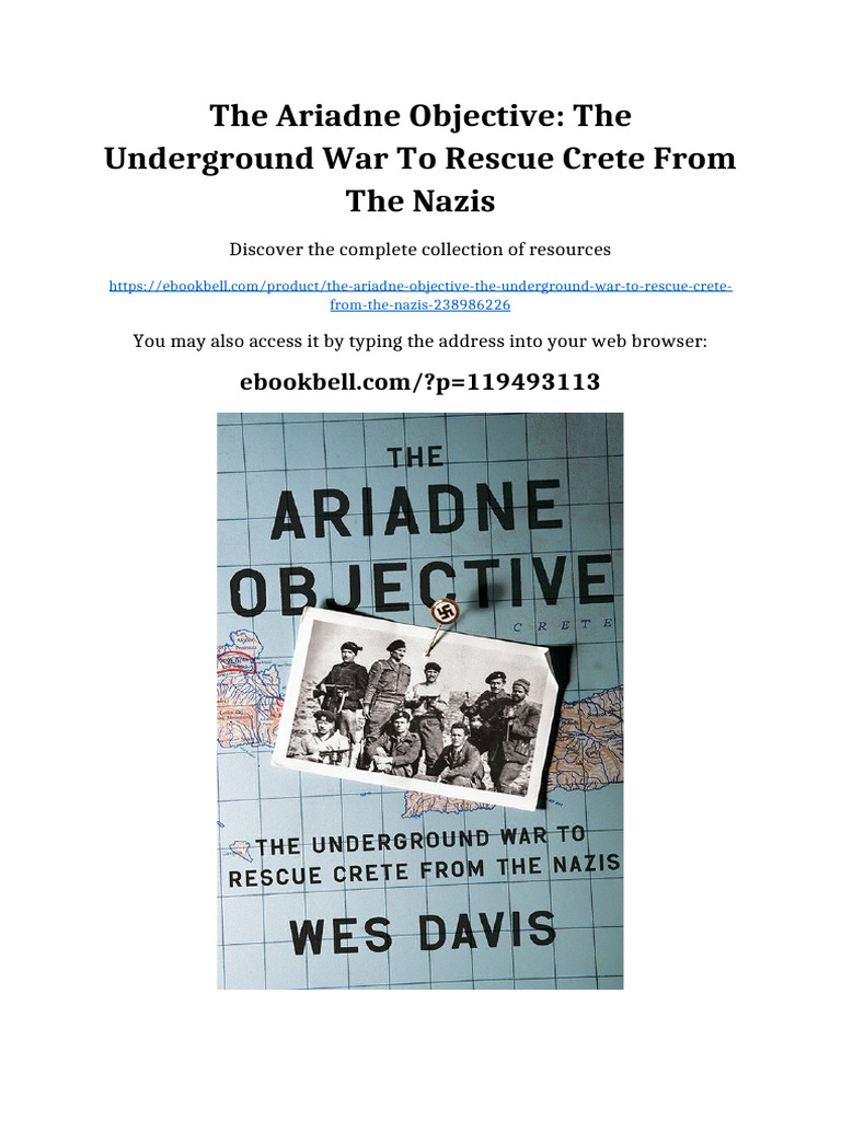 The Ariadne Objective: The Underground War to Rescue Crete From the ...