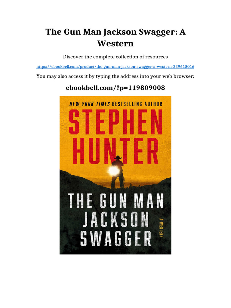 The Gun Man Jackson Swagger: A Western PDF Version | PDF | Intellectual ...