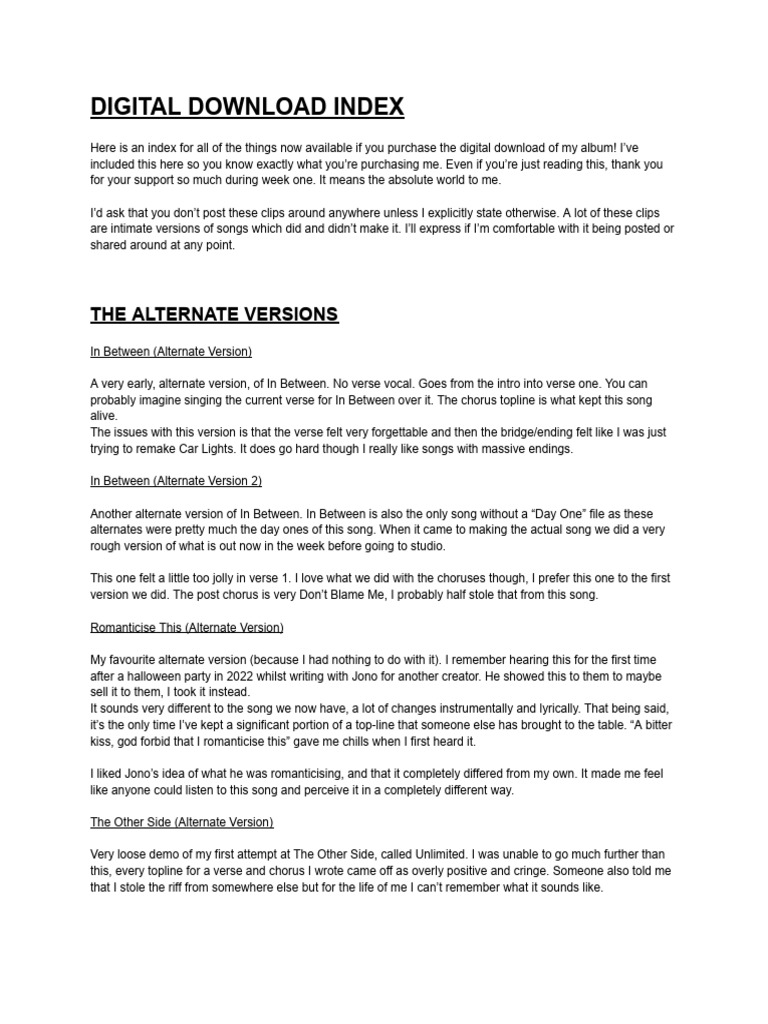 Digital Download Extras Commentary | PDF | Elements Of Music | Music Theory