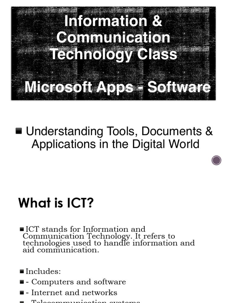 Ict - Ms Skill | PDF | Educational Technology | Application Software