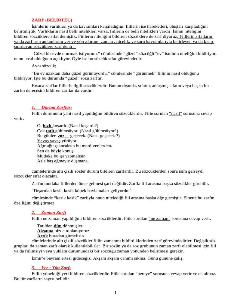 genel bilgiler(ZARF) | PDF