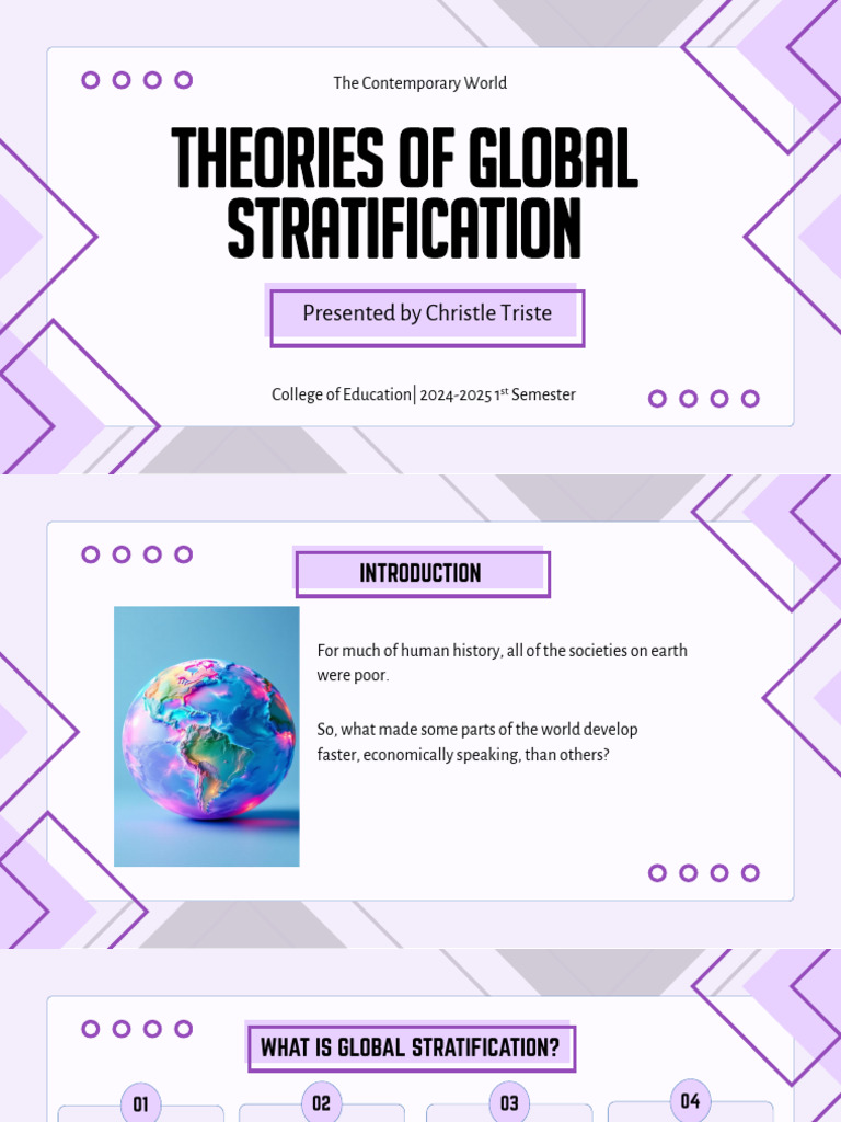 Theories of Global Stratification | PDF | World Systems Theory | Social ...