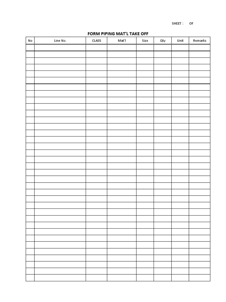 Form Mto Piping | Pipe (Fluid Conveyance) | Plumbing | Free 30-day ...