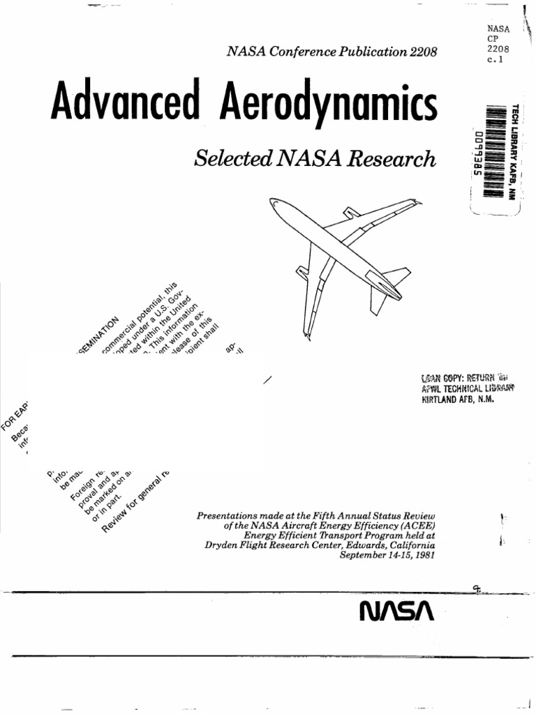Advanced Aerodynamics: Selected NASA Research | PDF | Airplane | Microphone