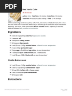 Preppy Kitchen Vanilla Cake Recipe | PDF | Cakes | Baking