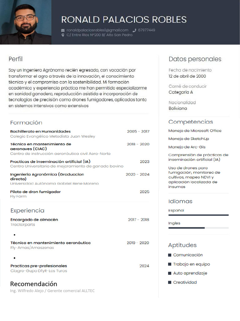 CV Ronald PR | PDF